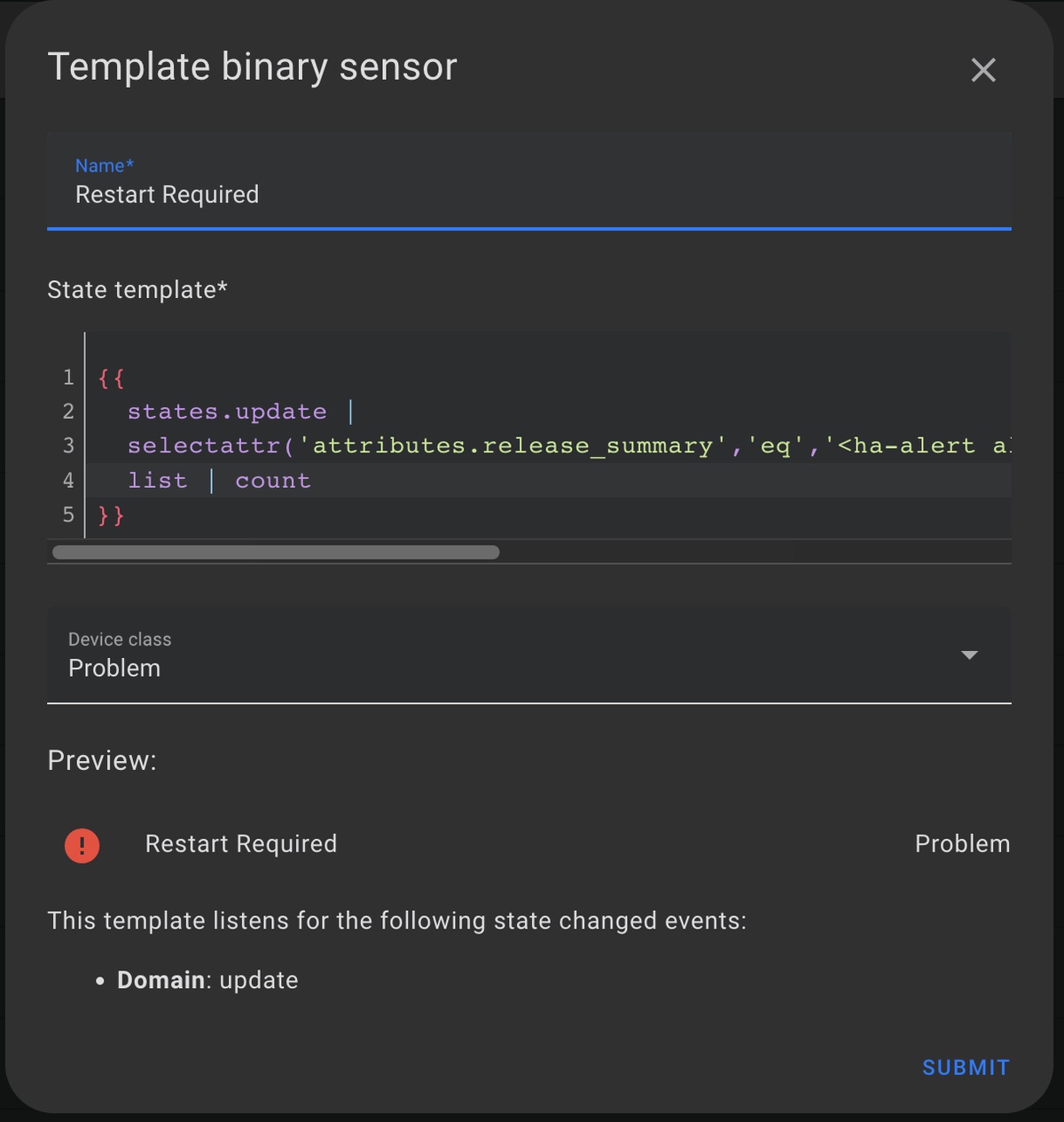 Automatic Home Assistant Repair Restarts with a Binary Sensor | Phill Price